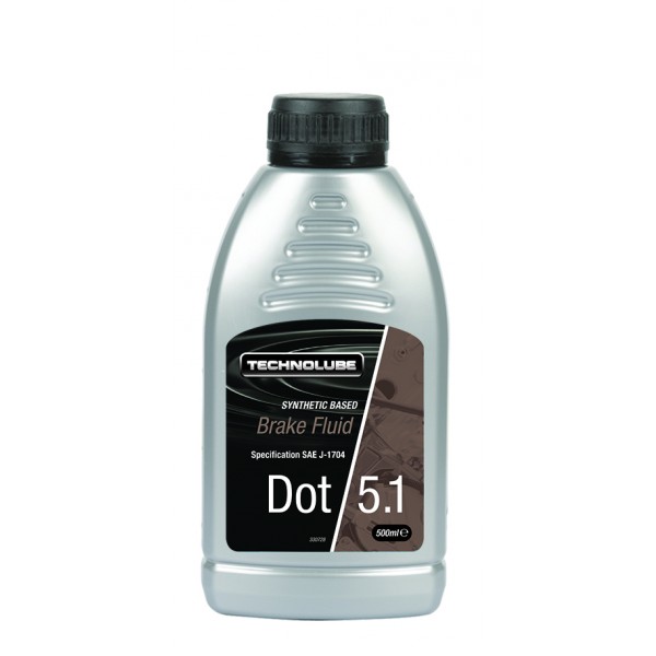 Technolube Dot 5.1 Synthetic Based Brake Fluid - 500ml - Motaparts