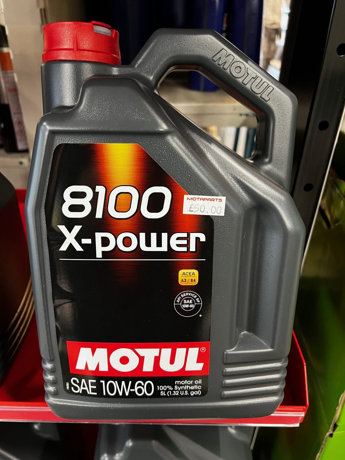 Motul 8100 X-Power 10w-60 Fully Synthetic Car Engine Oil 5L - Motaparts