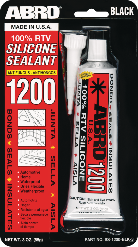 ABRO 1200 BLACK SILICONE SEALANT & ADHESIVE - Motaparts